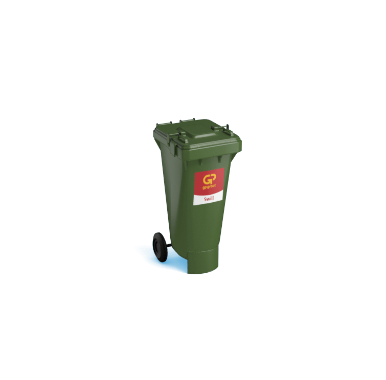 Swill/keukenafval container 140l | GP Groot inzameling