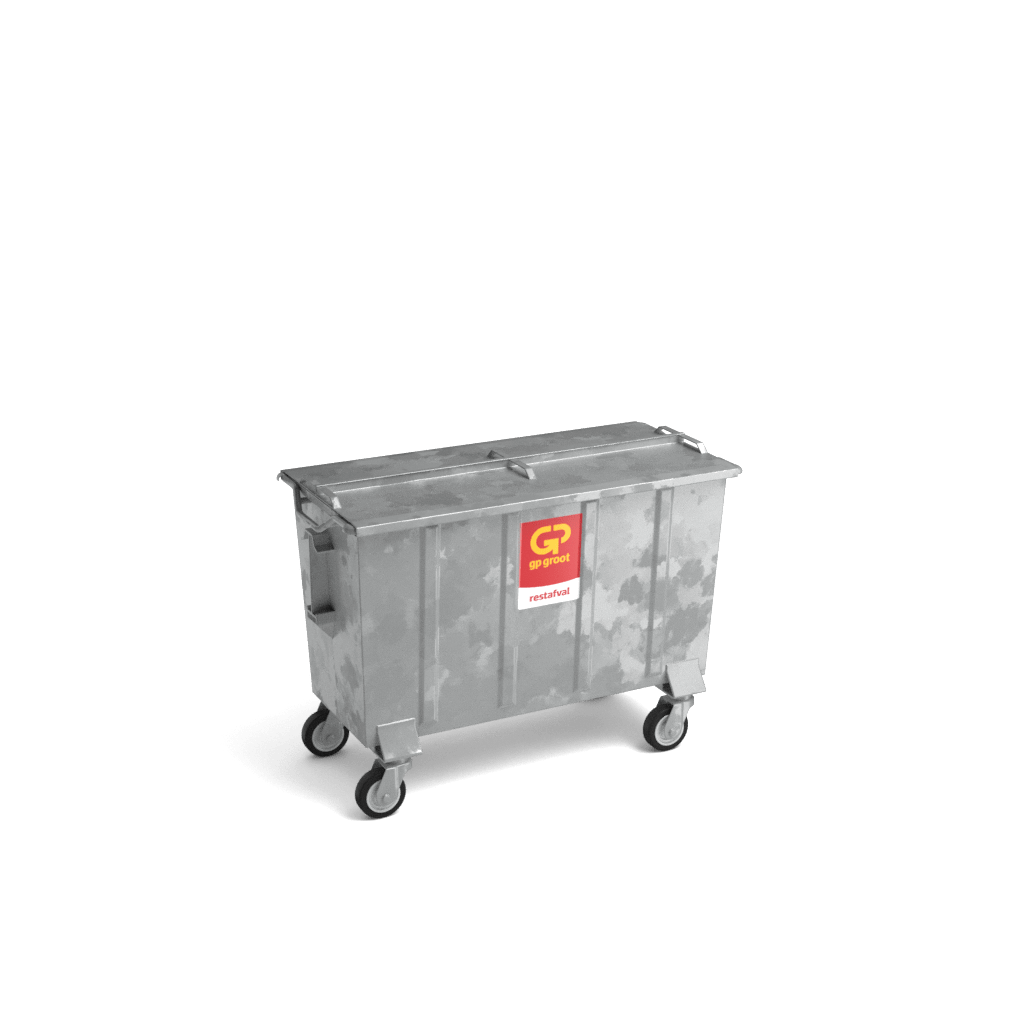 Bedrijfsafval container (staal) vanaf 1100l | GP Groot inzameling